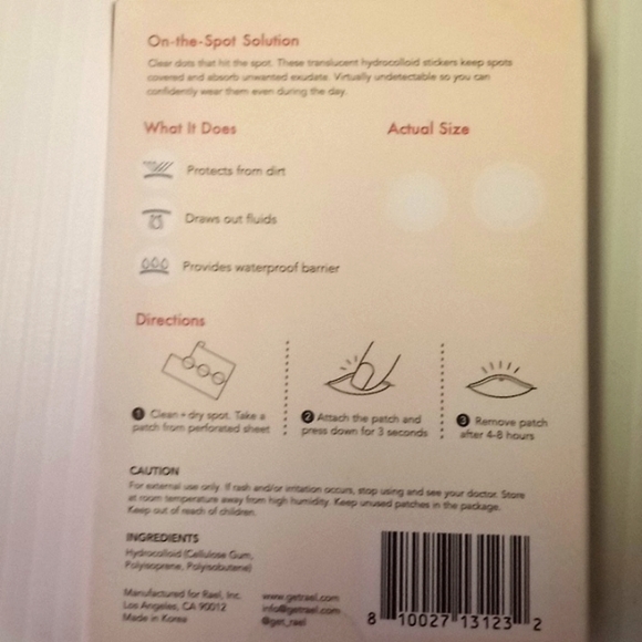 Rael Beauty | Skincare | Rael Beauty Miracle Patch Invisible Spot ...